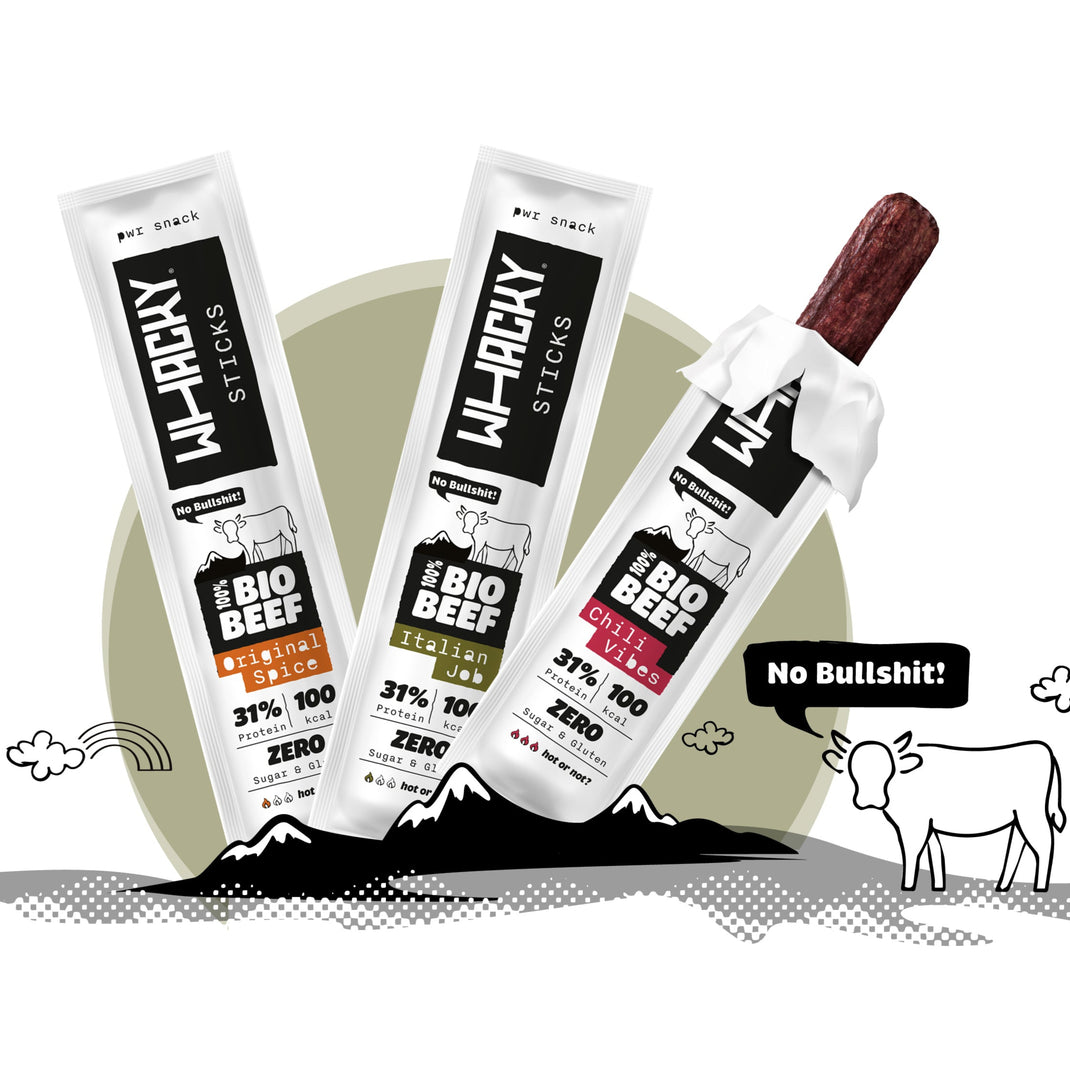 Salami Sticks kaufen – Bio Protein-Snack aus 100 % Rind | Whacky